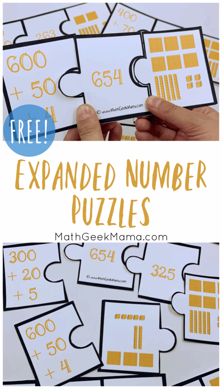 Free Place Value Puzzles Worksheets - PlaceValueWorksheet.com